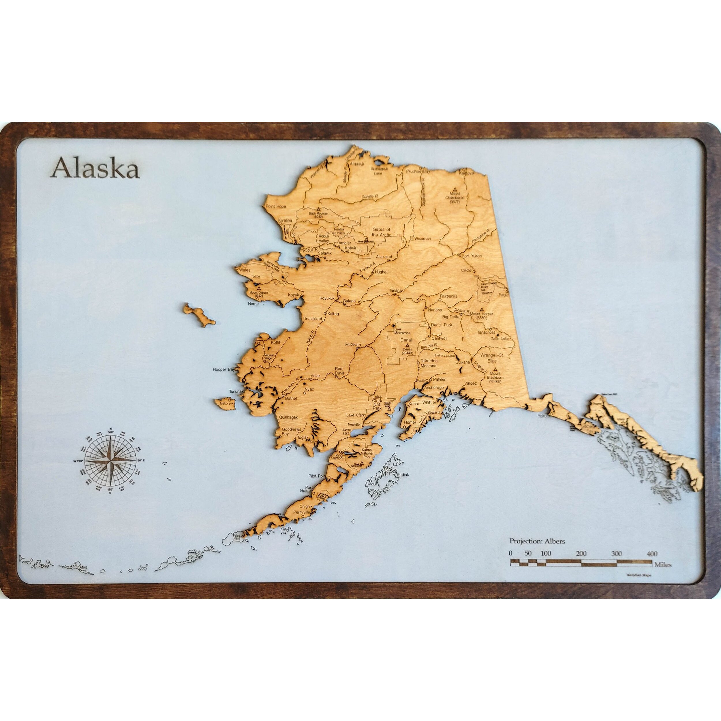 Alaska, Southeast Wood Map – Meridian Maps