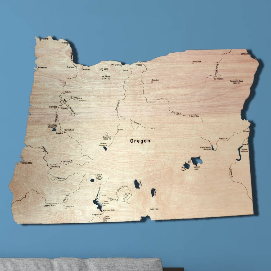 Oregon Wood Map – Meridian Maps