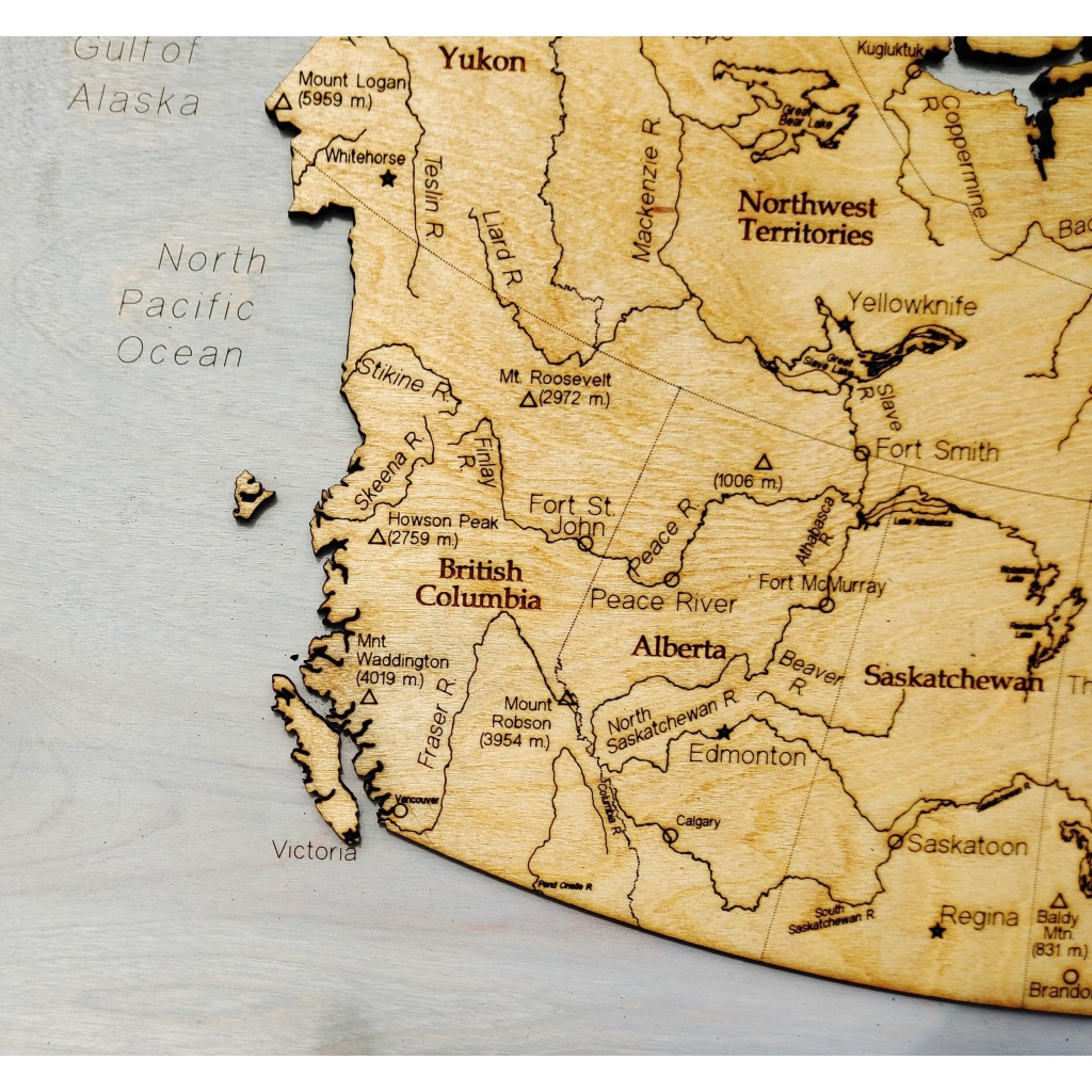 Canada Wood Map – Meridian Maps