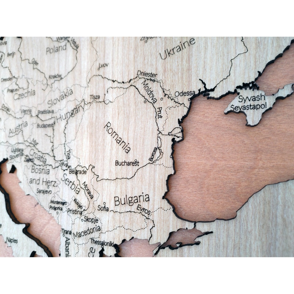 Europe Wood Map – Meridian Maps