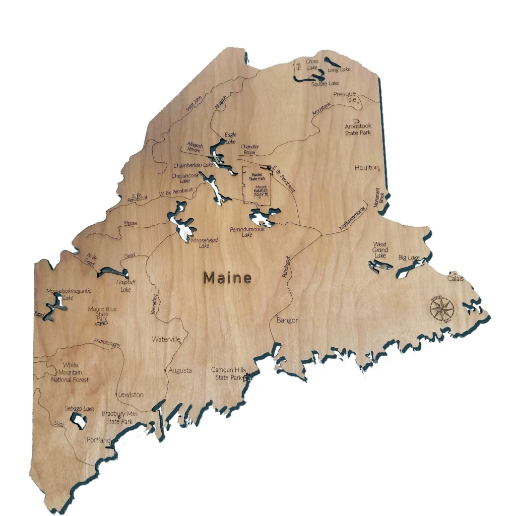 Maine Wood Map – Meridian Maps