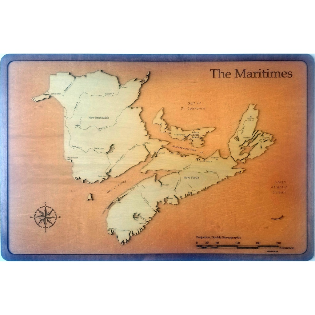 Maritimes Wood Map – Meridian Maps