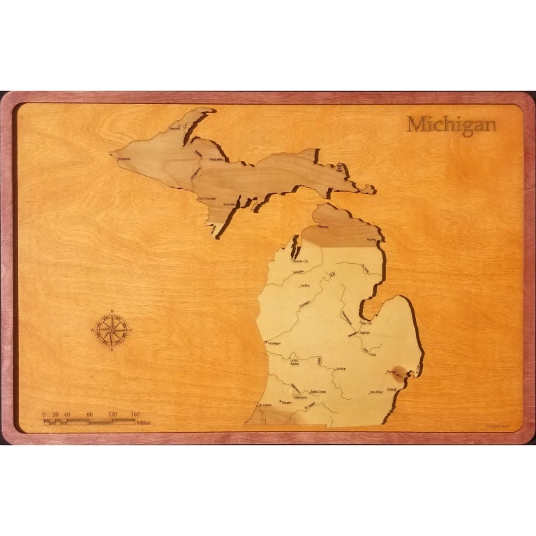 Michigan Wood Map – Meridian Maps