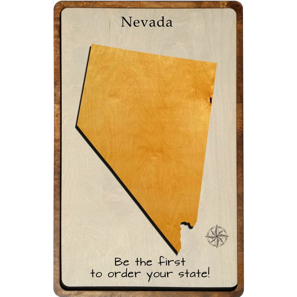 Nevada Wood Map – Meridian Maps