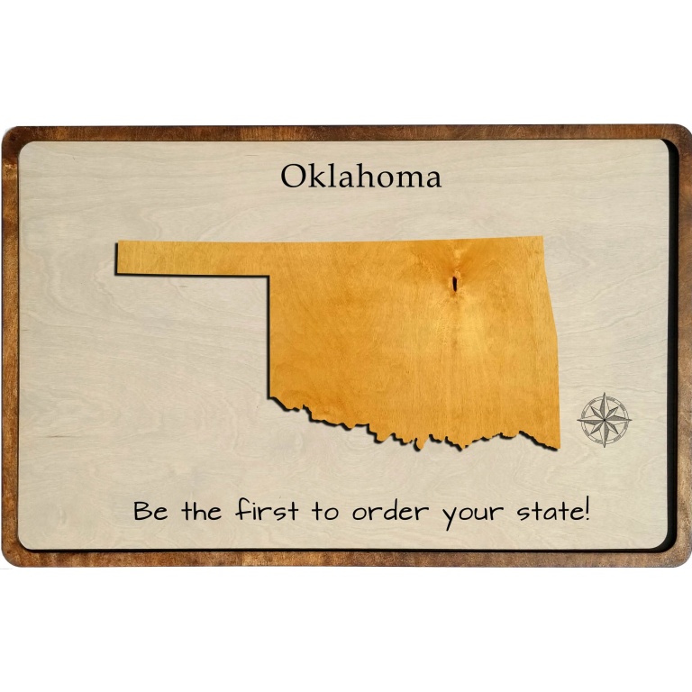 Oklahoma Wood Map – Meridian Maps