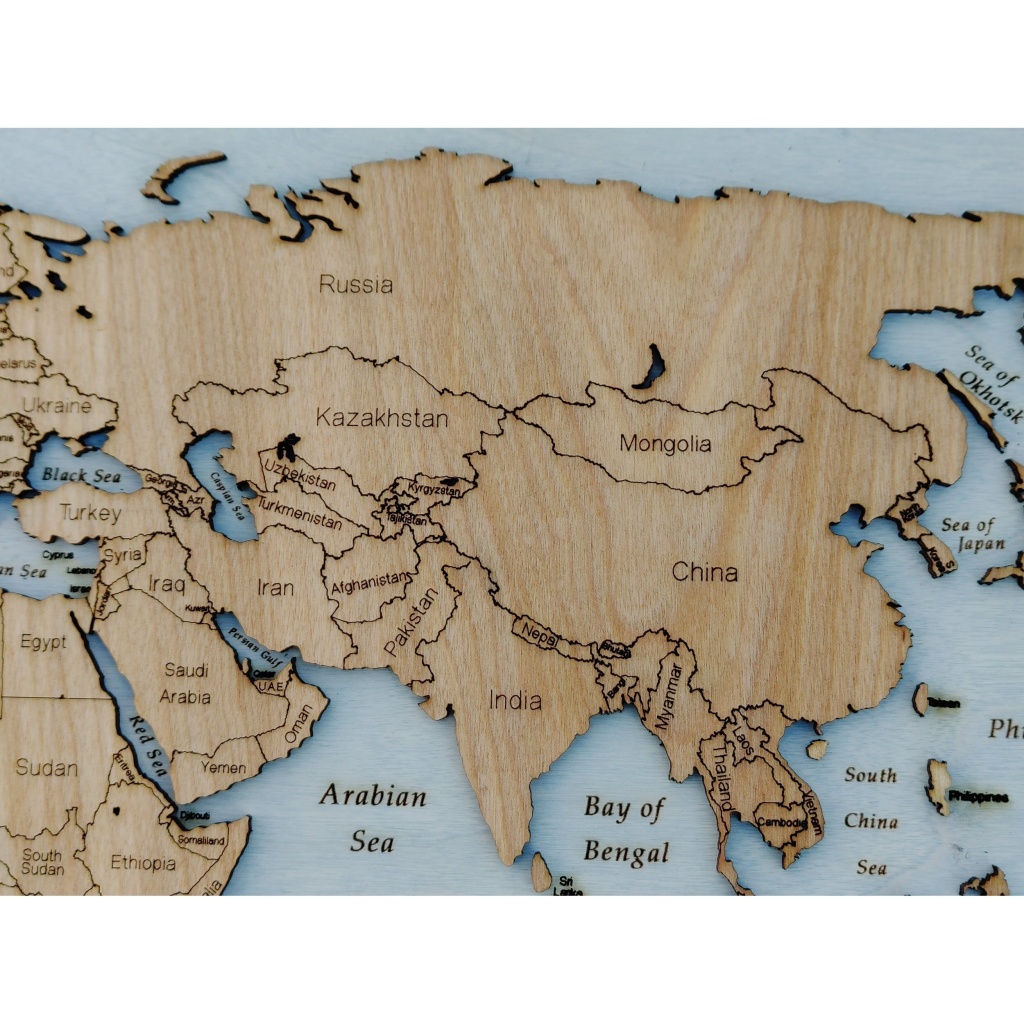 World Wood Map – Meridian Maps